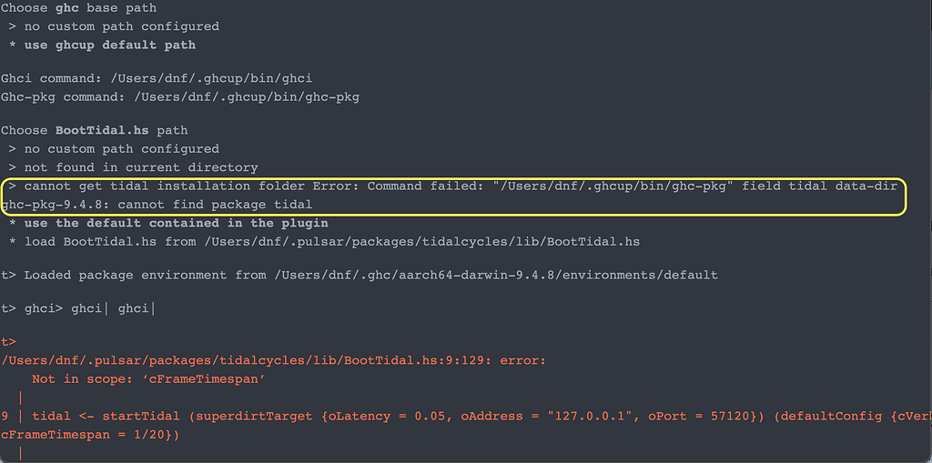 Building (and installing) tidal from source on Mac - Installation help - Tidal Club